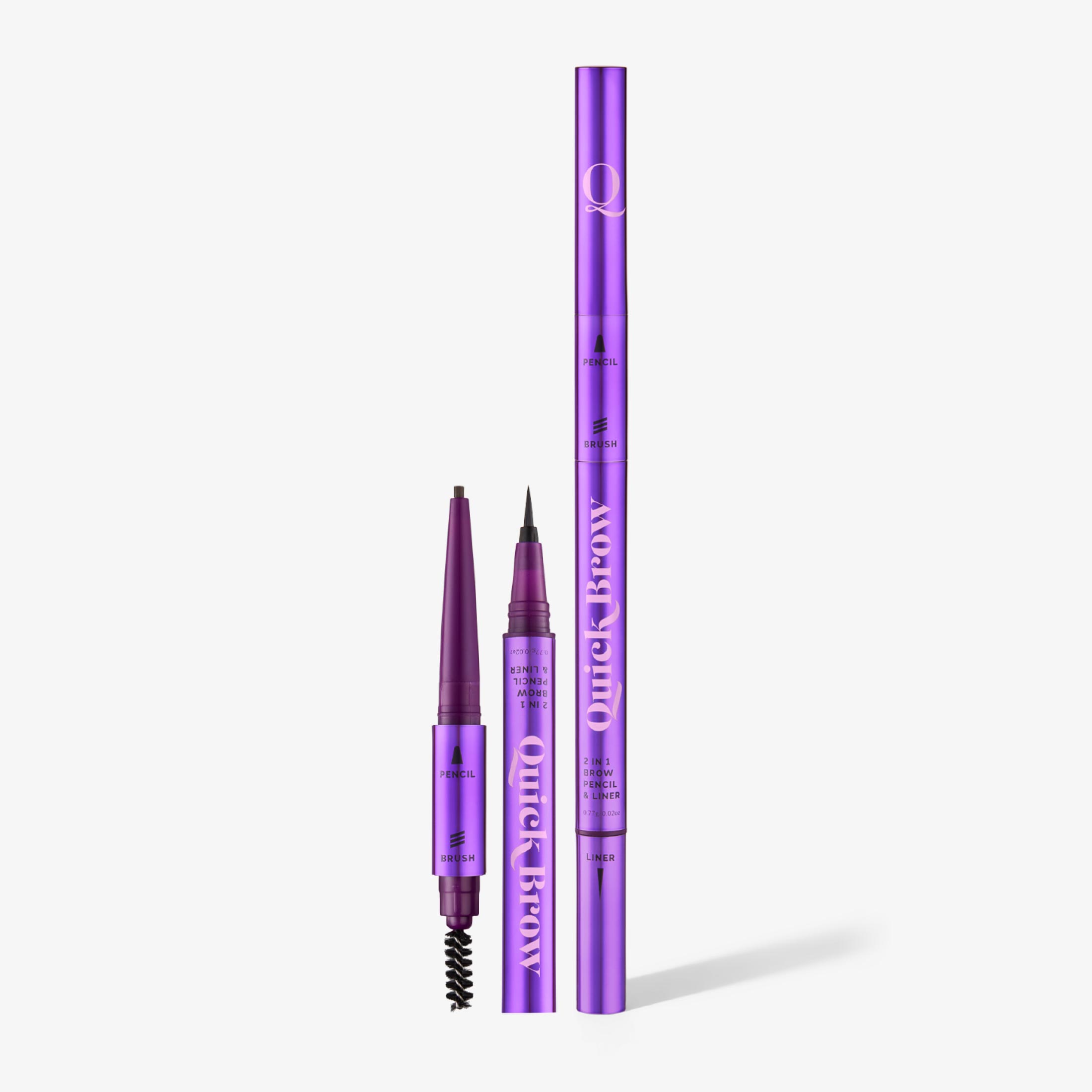 Quick Brow 2 in 1 Brow Pencil and Liner with Spoolie Brush – Quick Flick UK